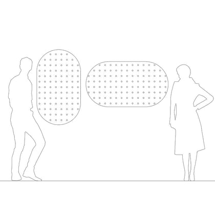 Lozenge Shape Pegboard