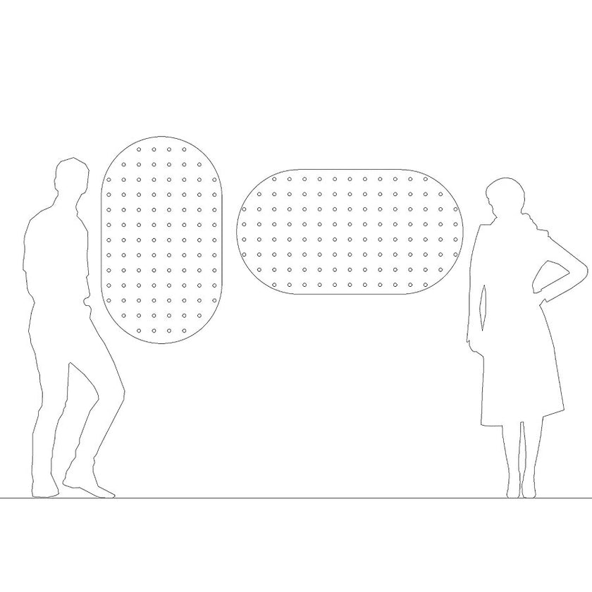 Lozenge Shape Pegboard